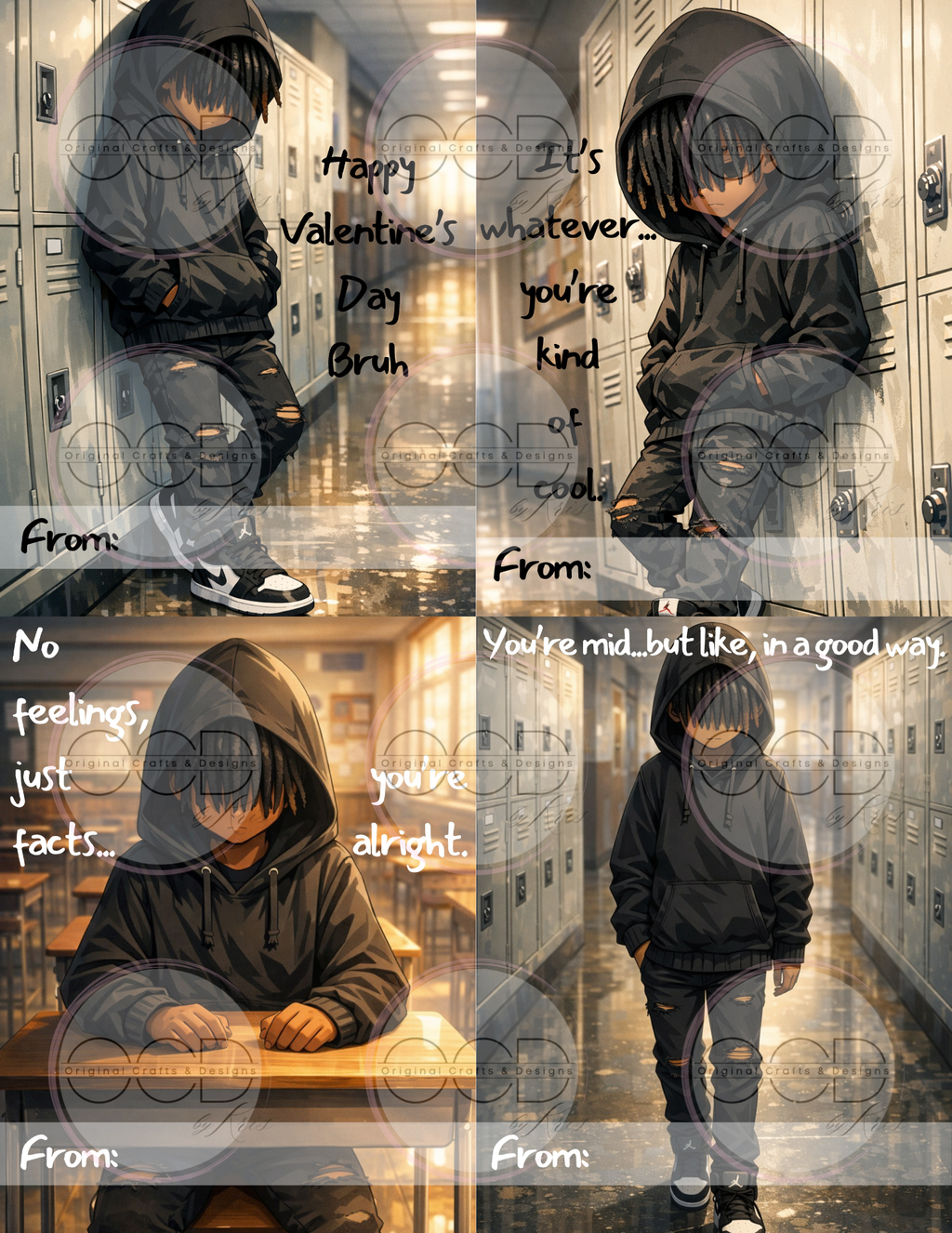 Valentine Exchange - Happy Valentine's Day Bruh (Complexion 1) Set ...